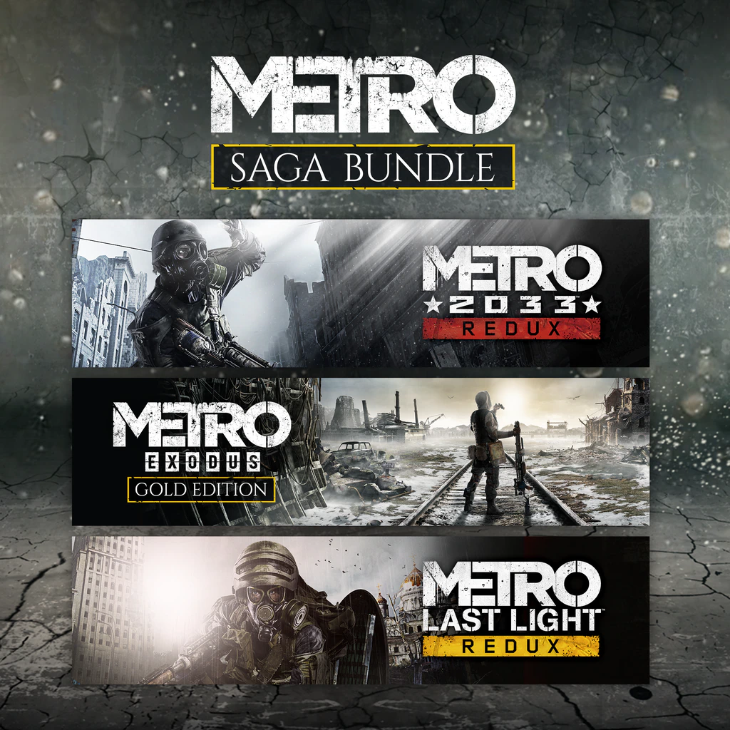 Metro Saga Bundle : Metro Exodus - Gold Edition + Metro 2033 Redux + Metro : Last Light Redux ...